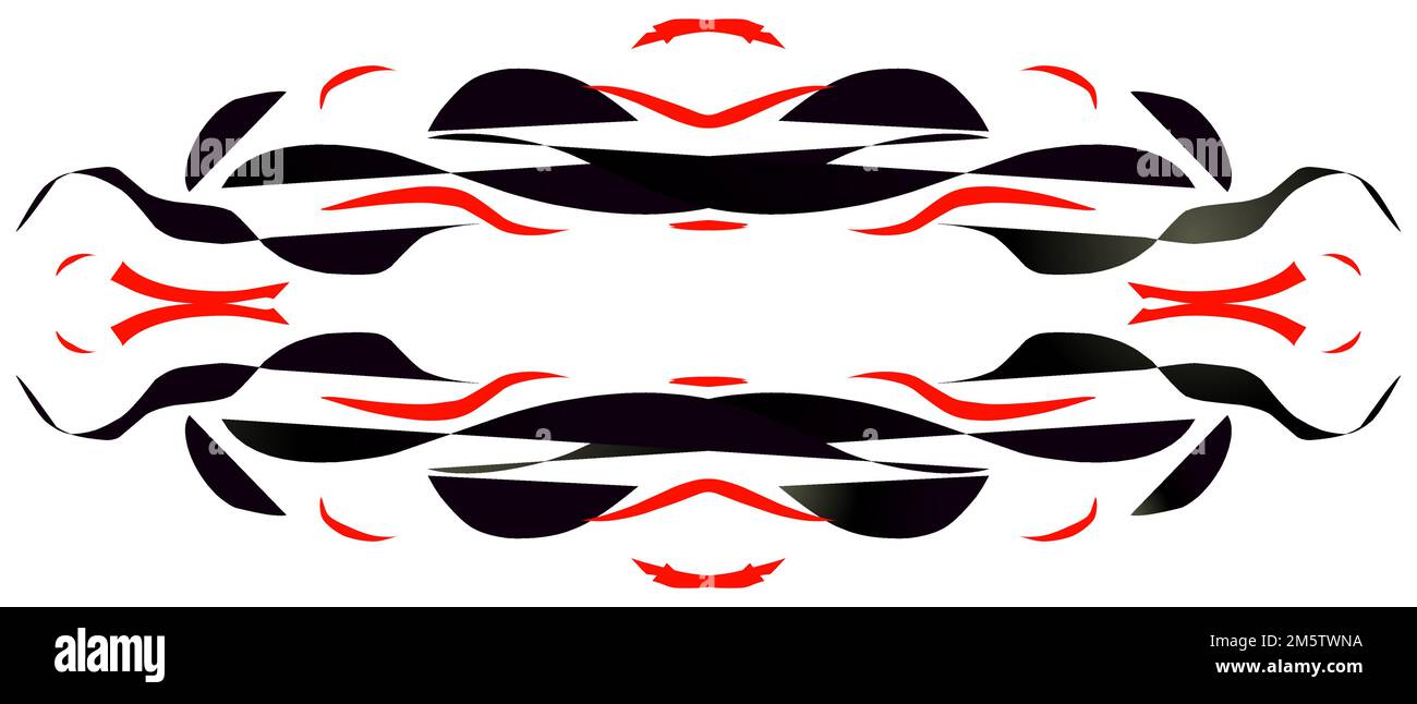 Red And Black Border Template