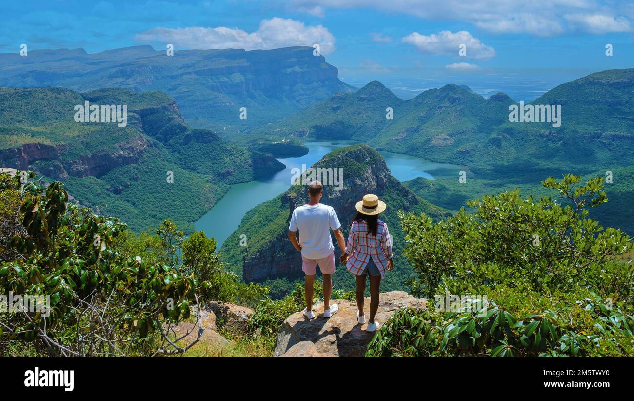Panorama Route South Africa, Blyde river canyon with the three ...
