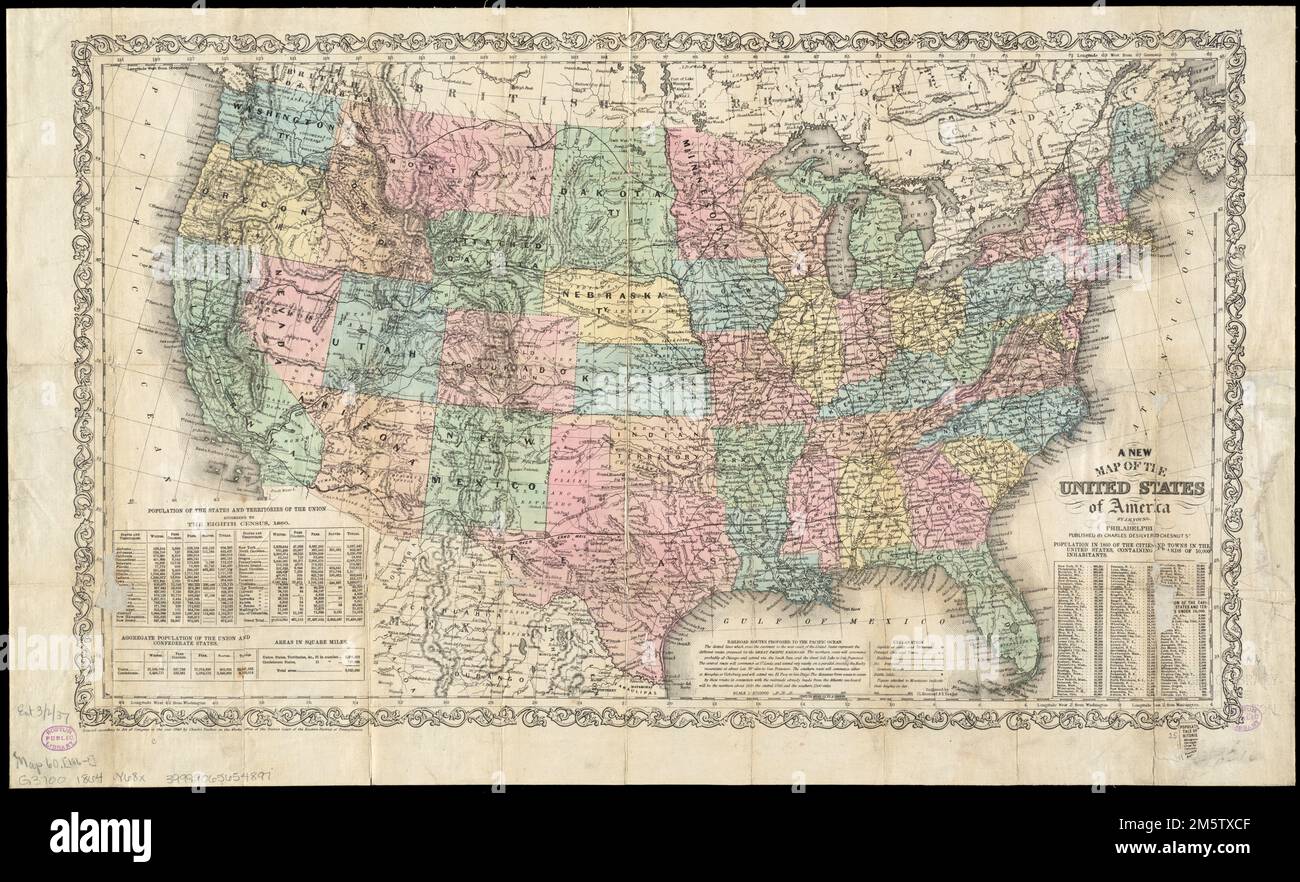 A new map of the United States of America. Relief shown by hachures ...