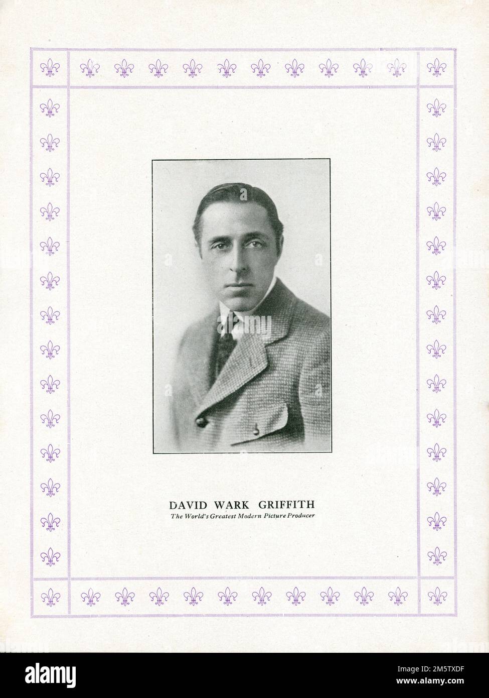 Inside Page featuring D.W. GRIFFITH from original release British ...