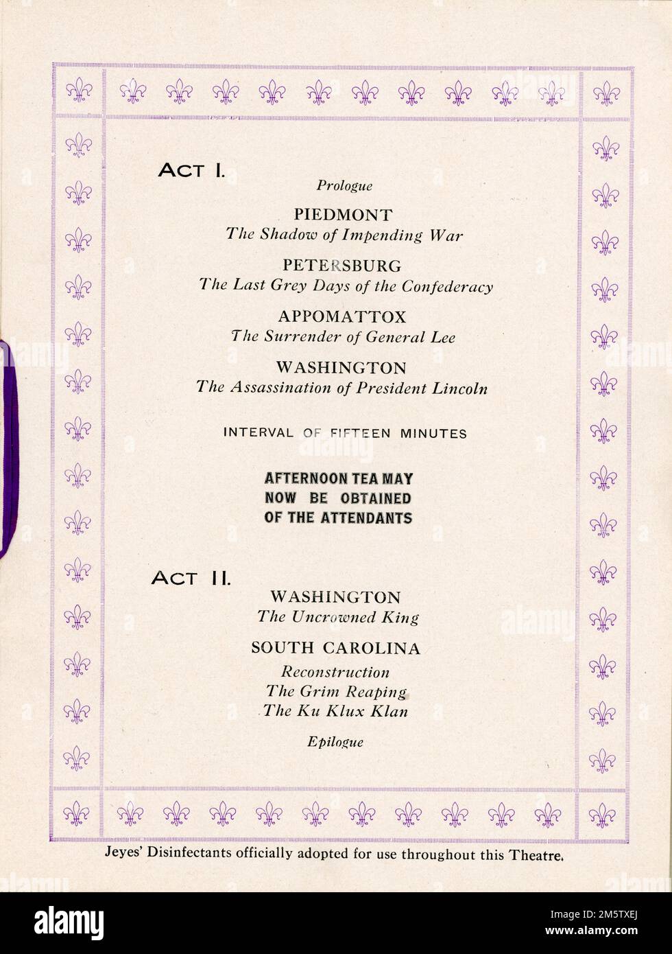 Inside Page with Scene Details from original release British programme ...