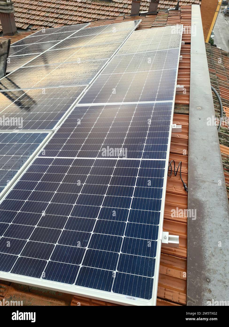 Solar Panels for renewable electrical energy production. Alternative ...