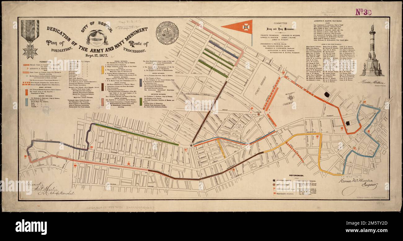 Dedication of the Army and Navy Monument, Sept. 17, 1877. Includes ...