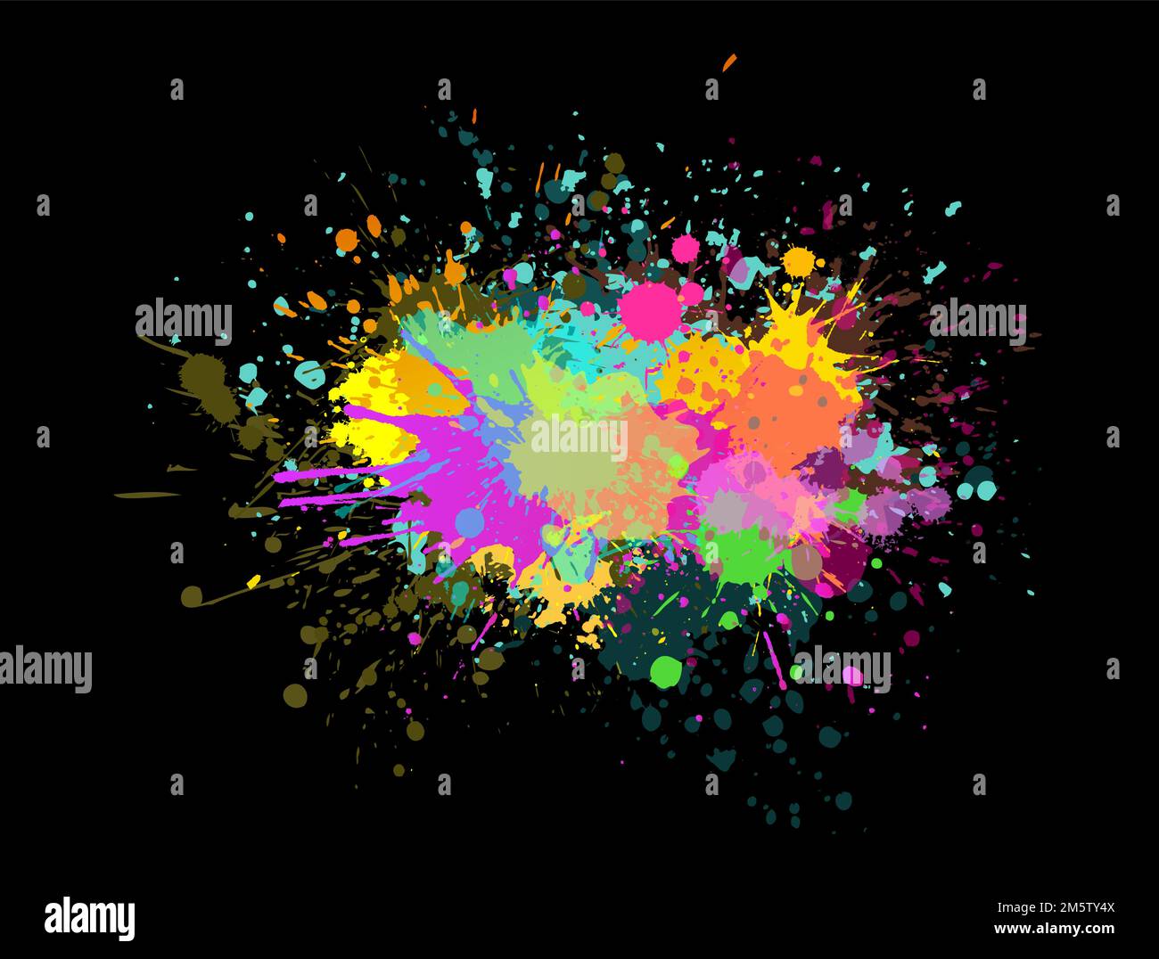 Abstraction colored blots. Vector illustration Stock Vector Image & Art ...