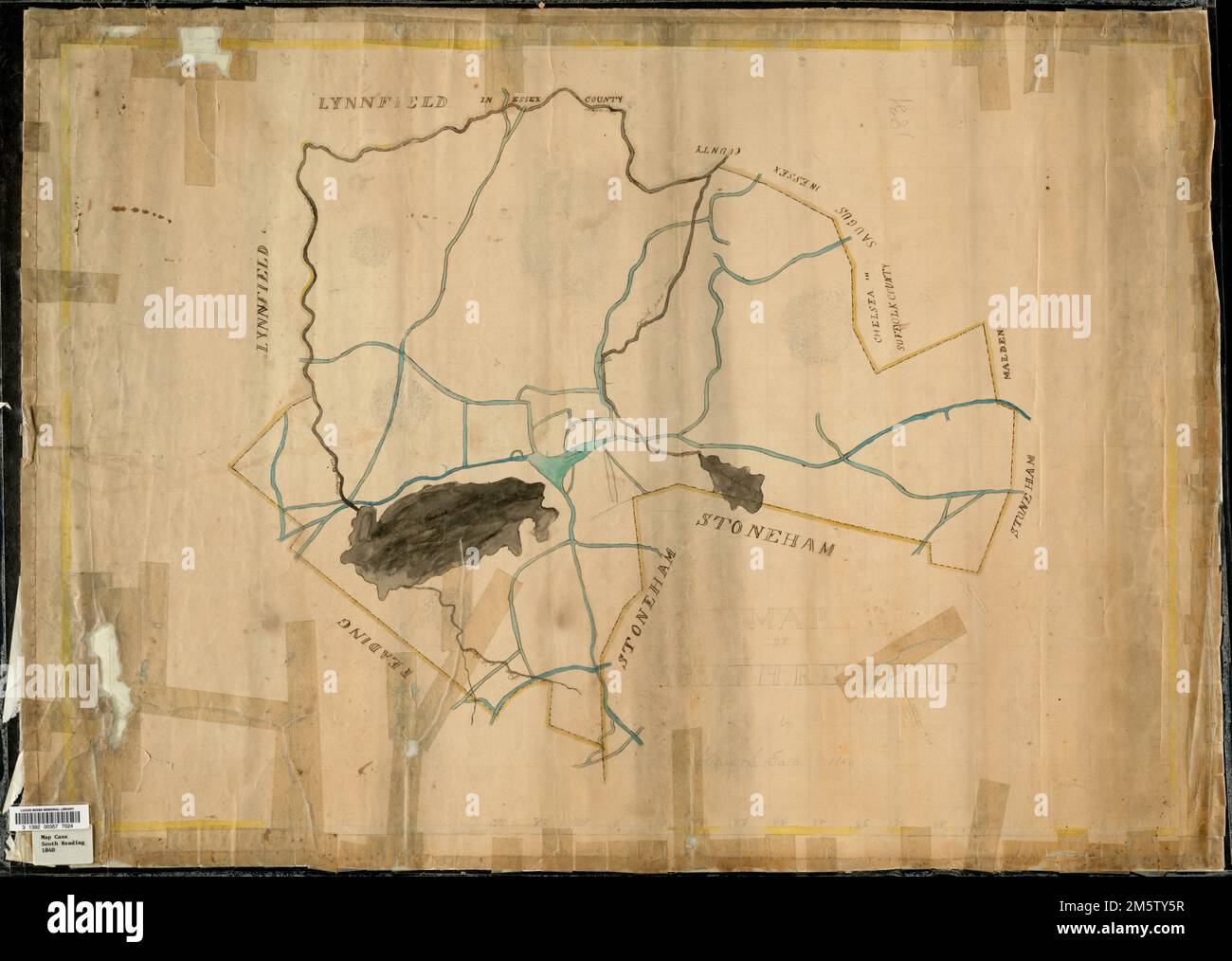 Map of South Reading.... , Massachusetts , Middlesex ,county ...