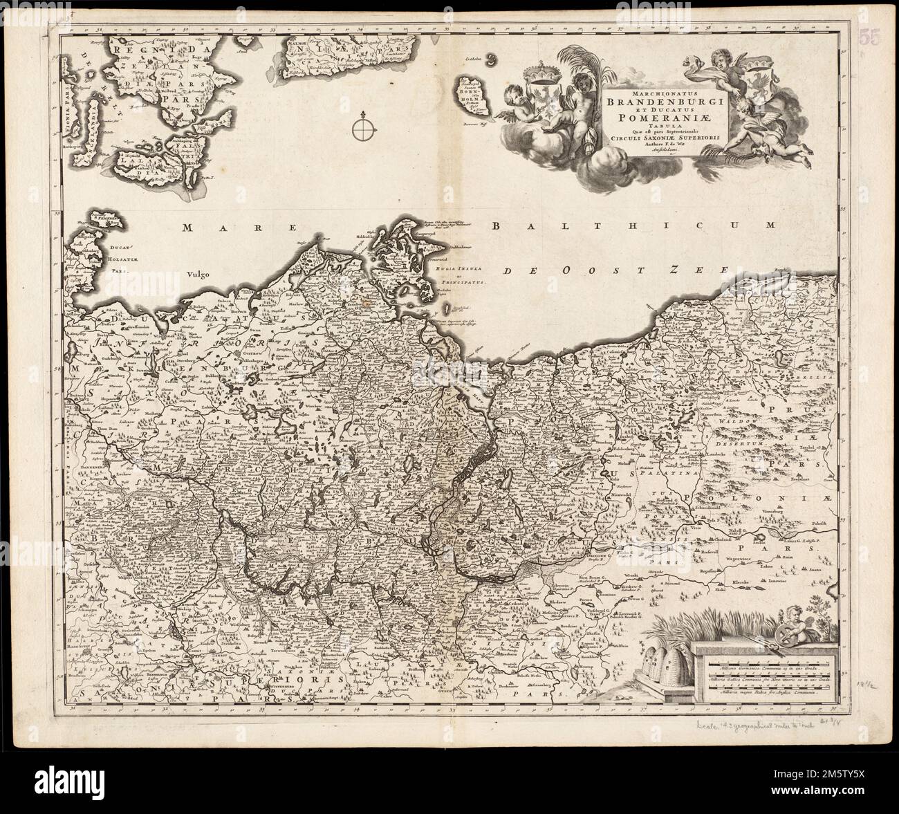 Marchionatus Brandenburgi et Ducatus Pomeraniae tabula quae est pars ...