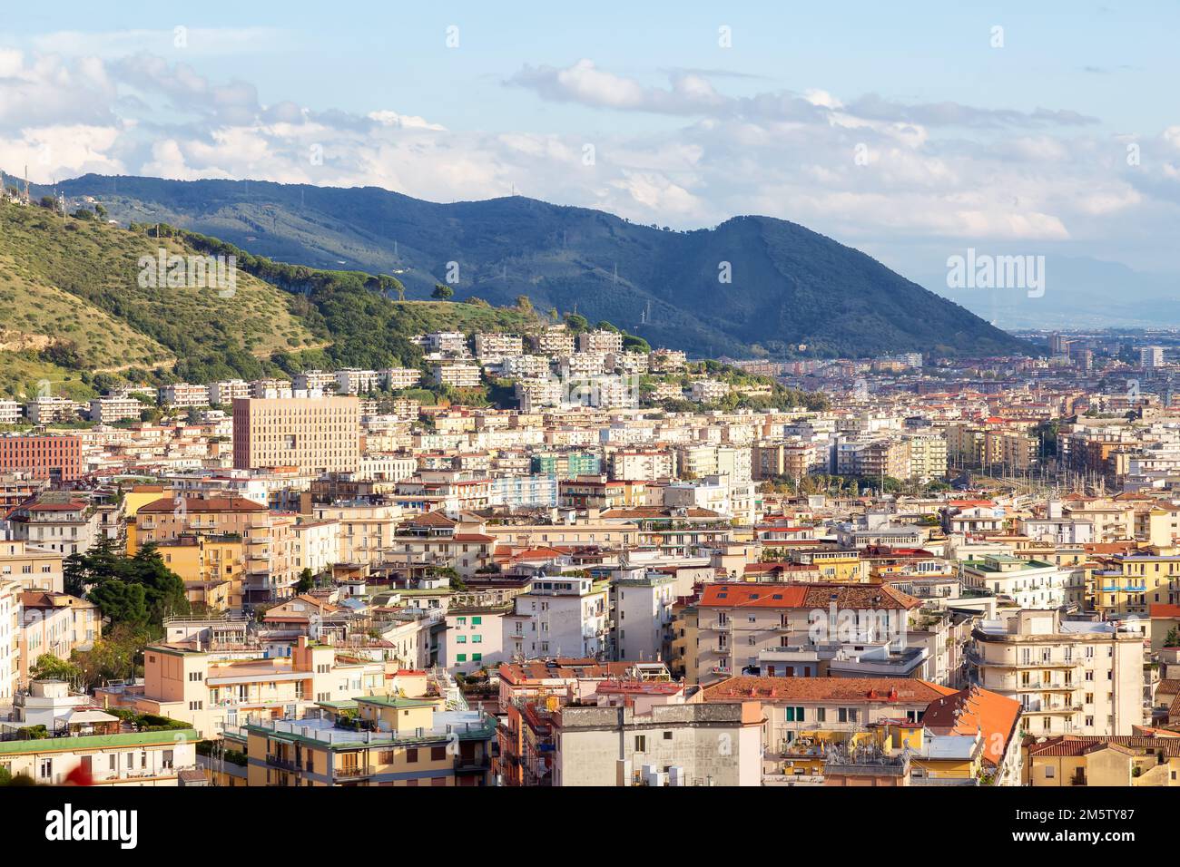 Port, Marina and City by the Sea. Salerno, Italy Stock Photo - Alamy
