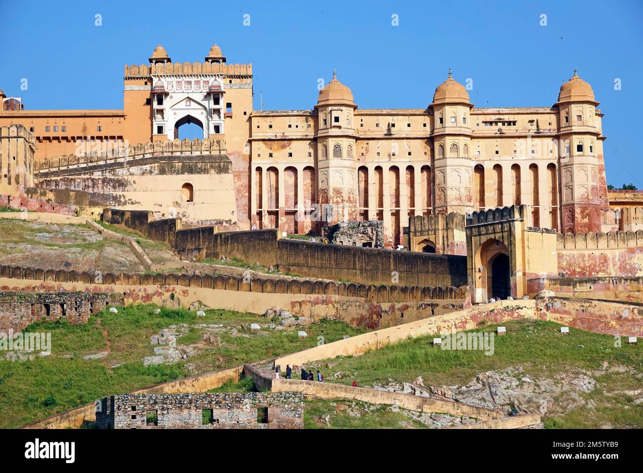Amer Fort or Amber Fort is a fort located in Amer, Rajasthan, India ...