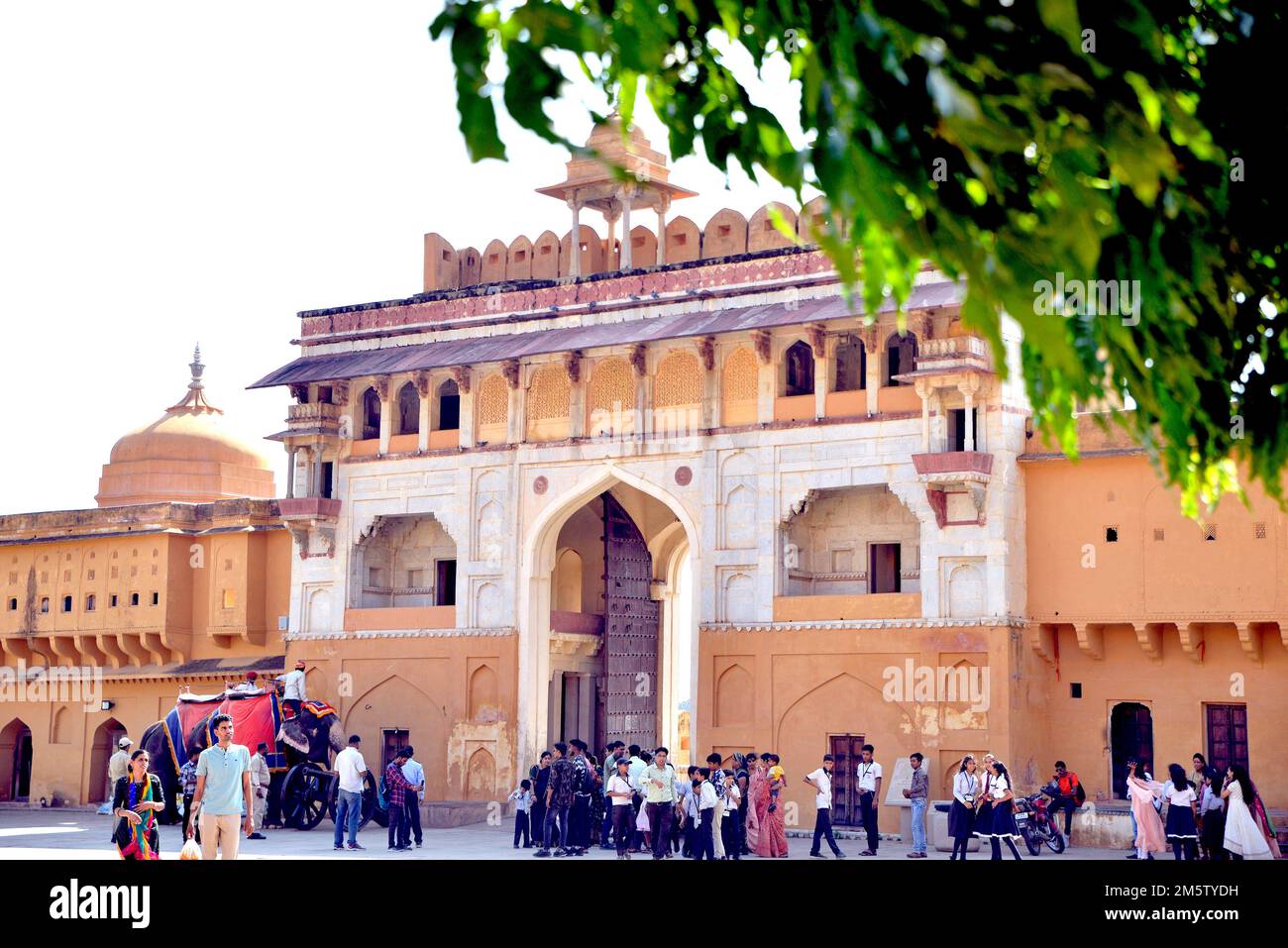 Amer Fort or Amber Fort is a fort located in Amer, Rajasthan, India ...
