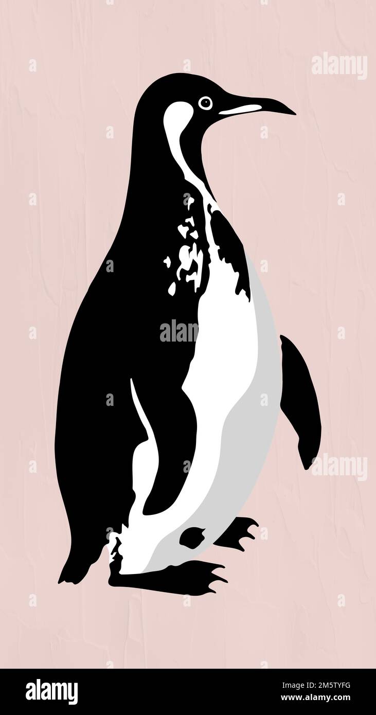 Vectorized penguin sticker overlay design element Stock Vector Image ...