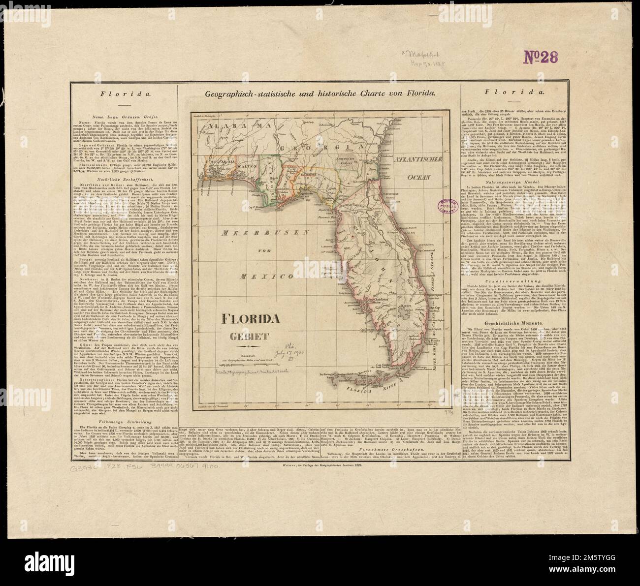 Florida gebiet. Relief shown by hachures. Prime meridians: Washington ...