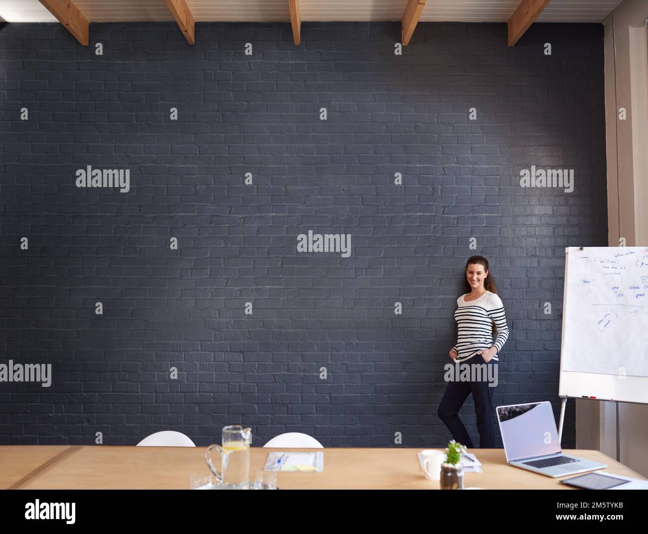 Shes ready for her presentation. Portrait of a young businesswoman ...