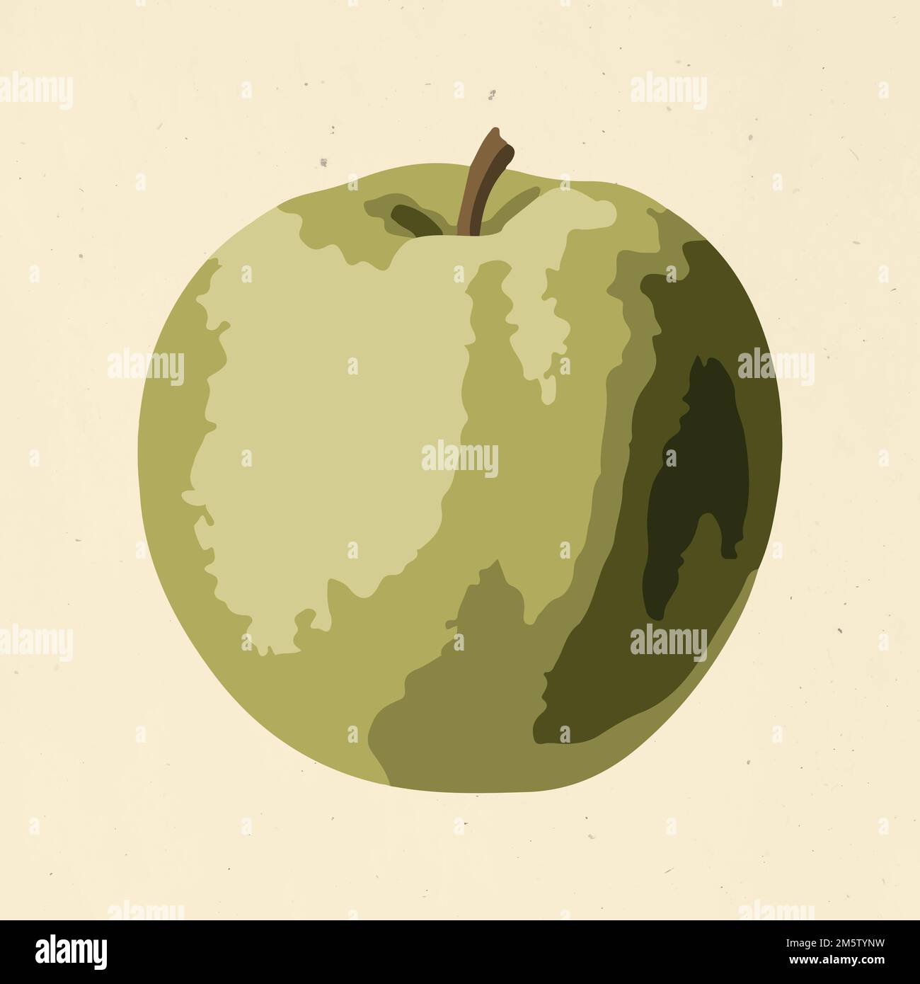 Vectorized green apple fruit sticker design resource Stock Vector Image & Art - Alamy