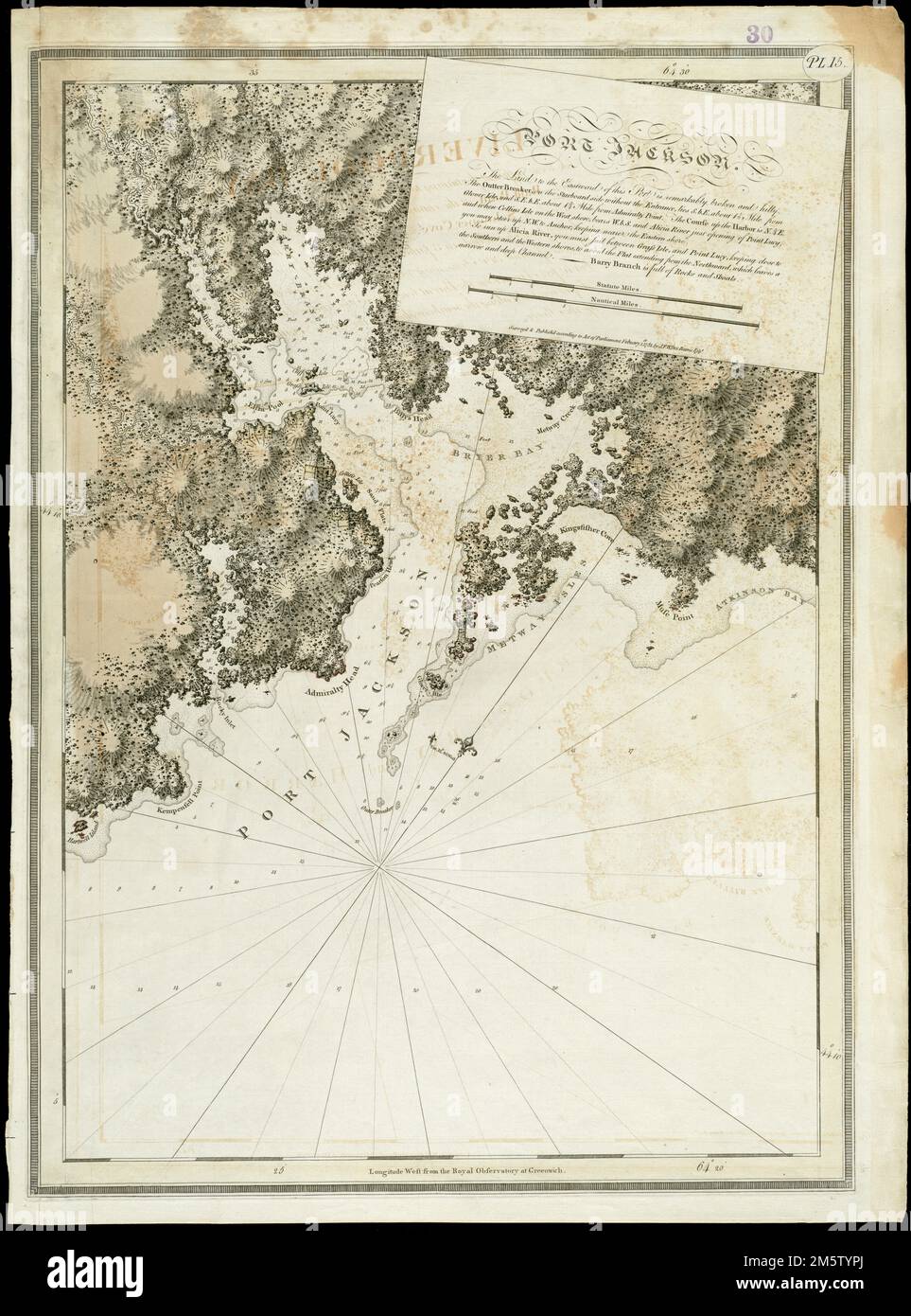 Port Jackson. Chart of Port Medway and vicinity. Relief shown by ...