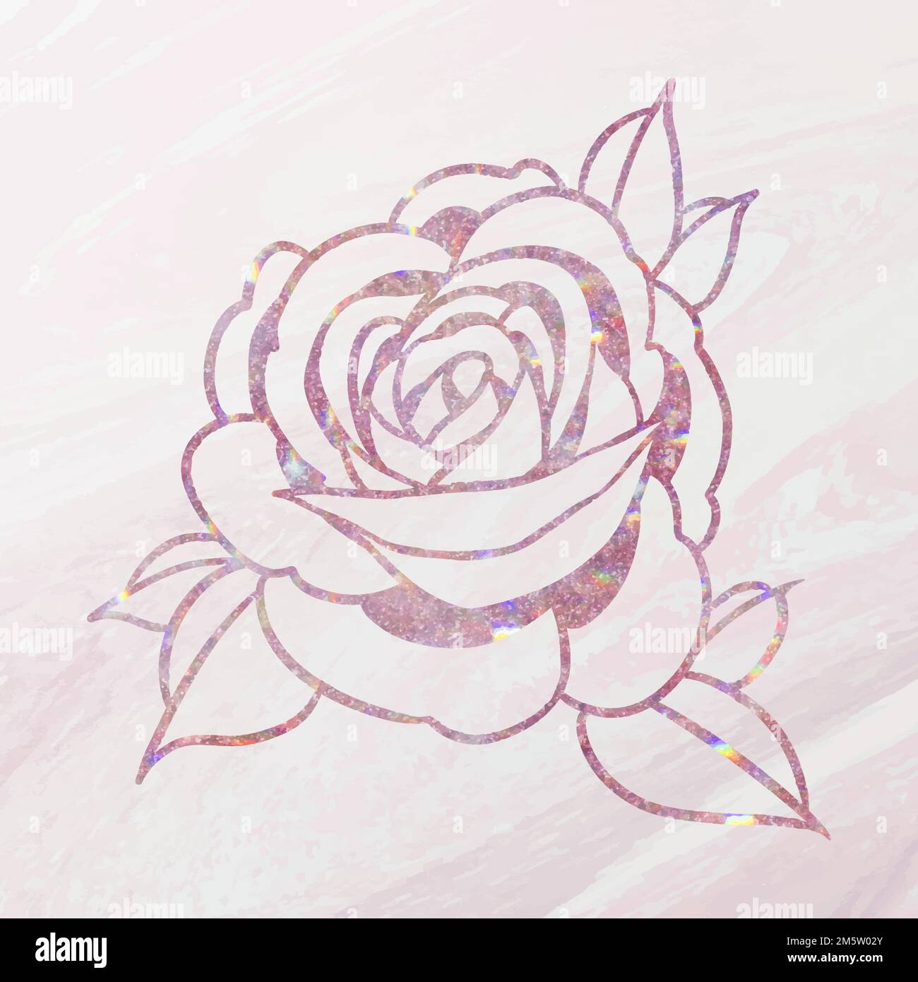 Iridescent rose vector hi-res stock photography and images - Alamy