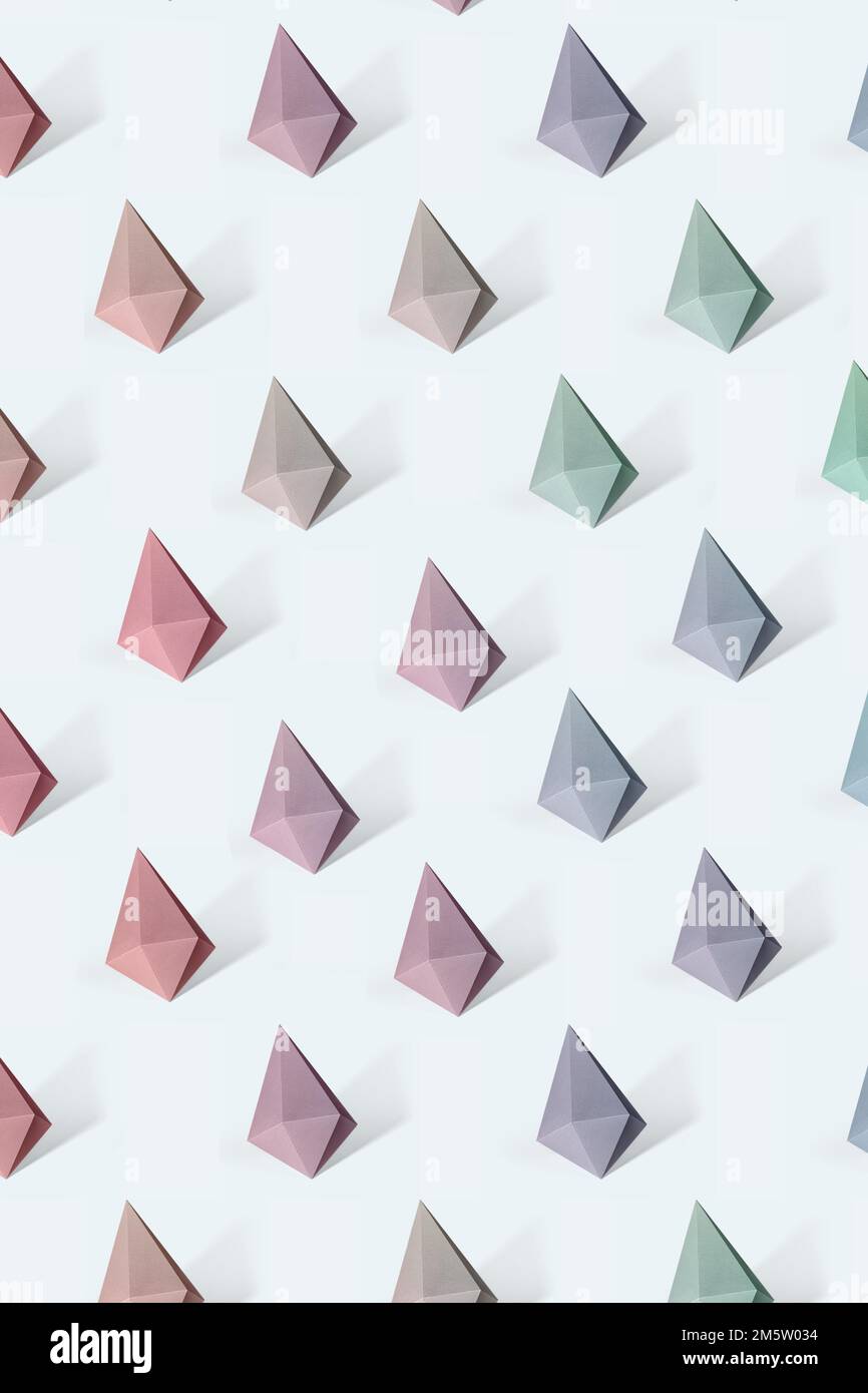 Colorful paper craft diamond shape patterned background Stock Vector ...