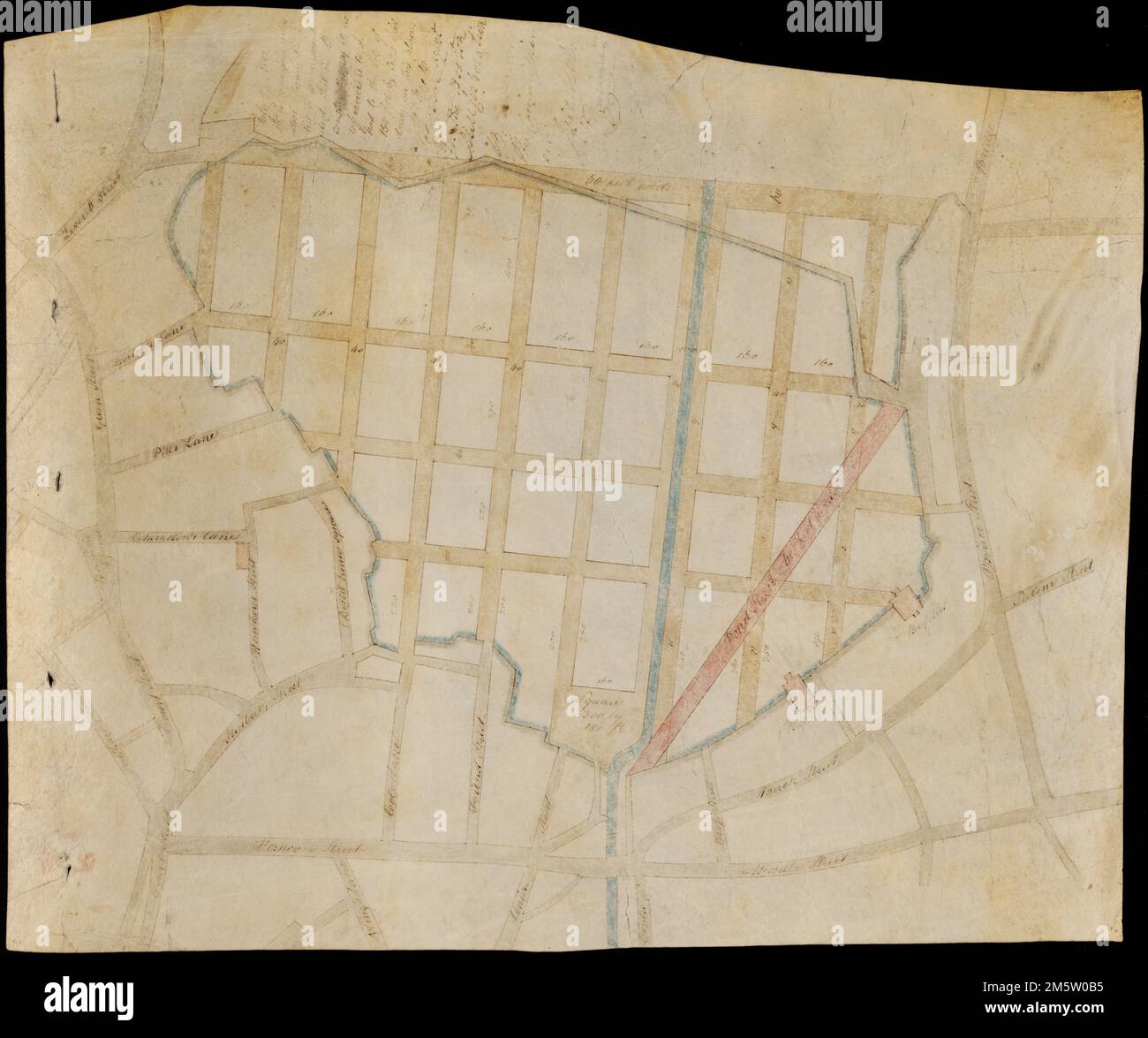 Manuscript plan of the Bulfinch Triangle, Boston, MA : [sheet 2].. Land ...