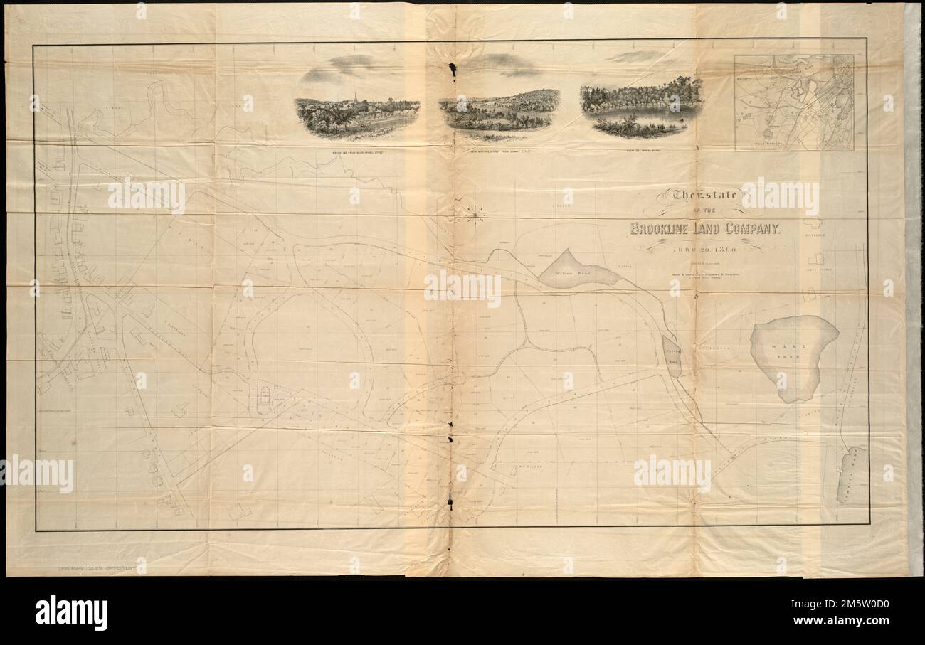 Map of brookline hi-res stock photography and images - Alamy