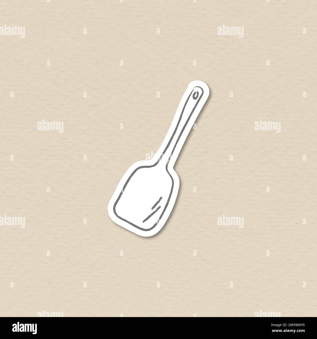 Wooden kitchen spatula sticker vector Stock Vector Image & Art - Alamy