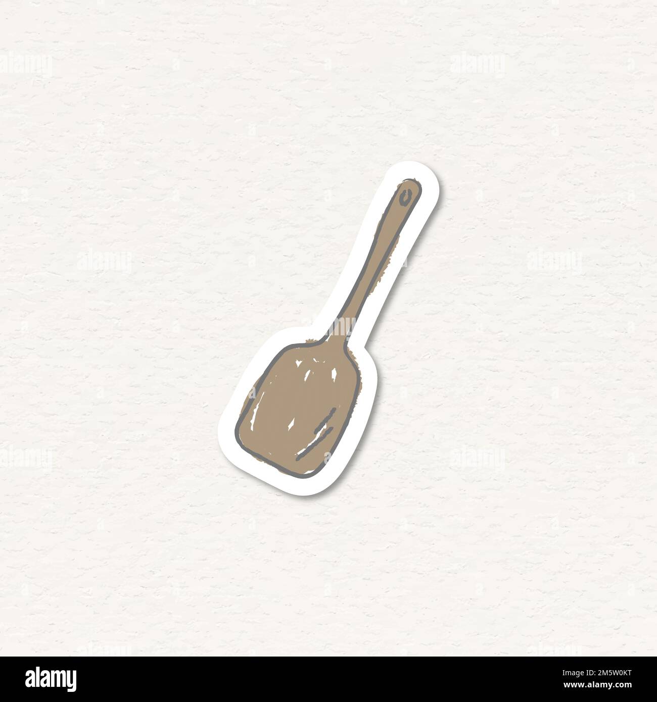 Wooden kitchen spatula sticker vector Stock Vector Image & Art - Alamy