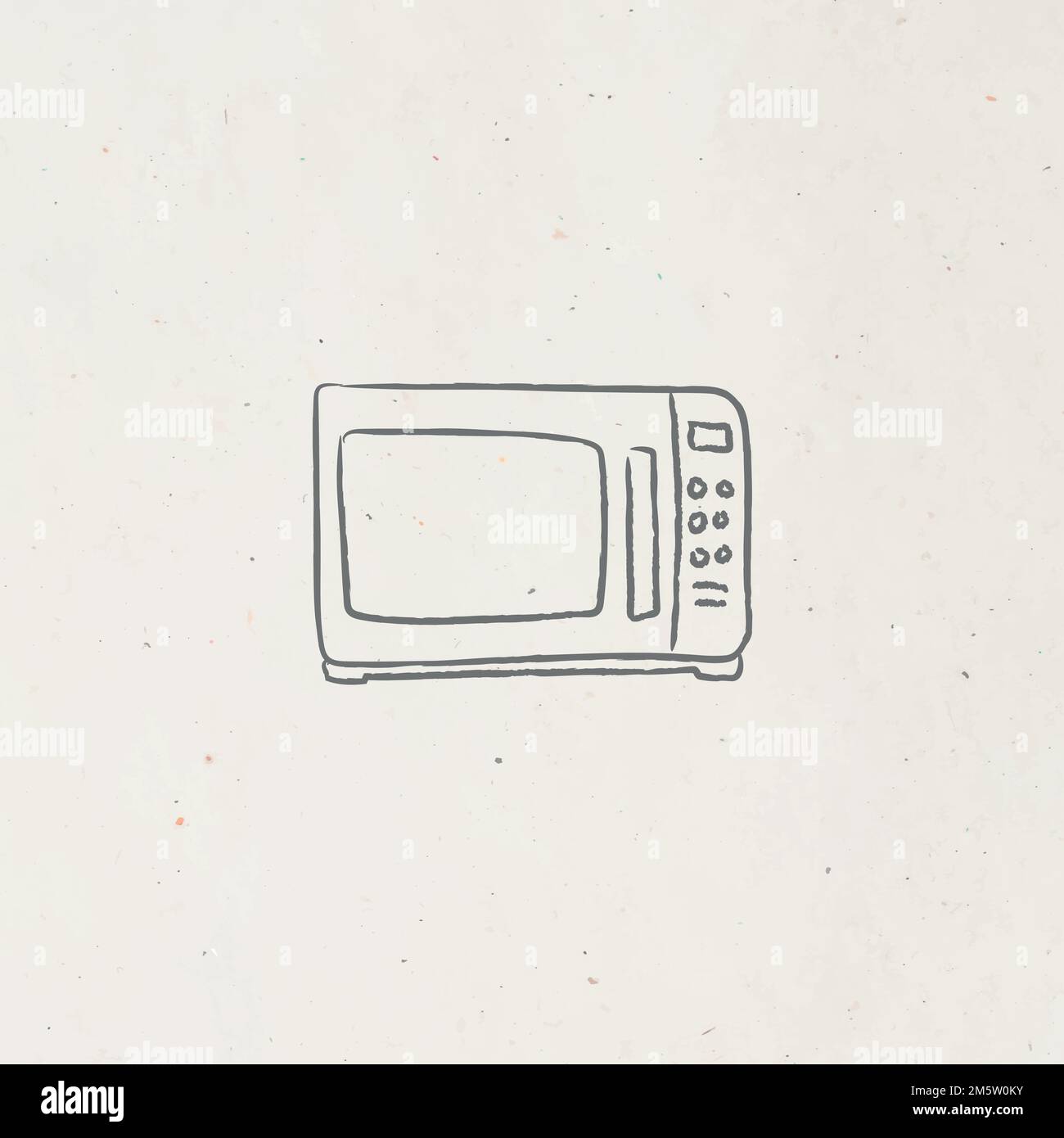 Doodle kitchen microwave vector Stock Vector Image & Art - Alamy