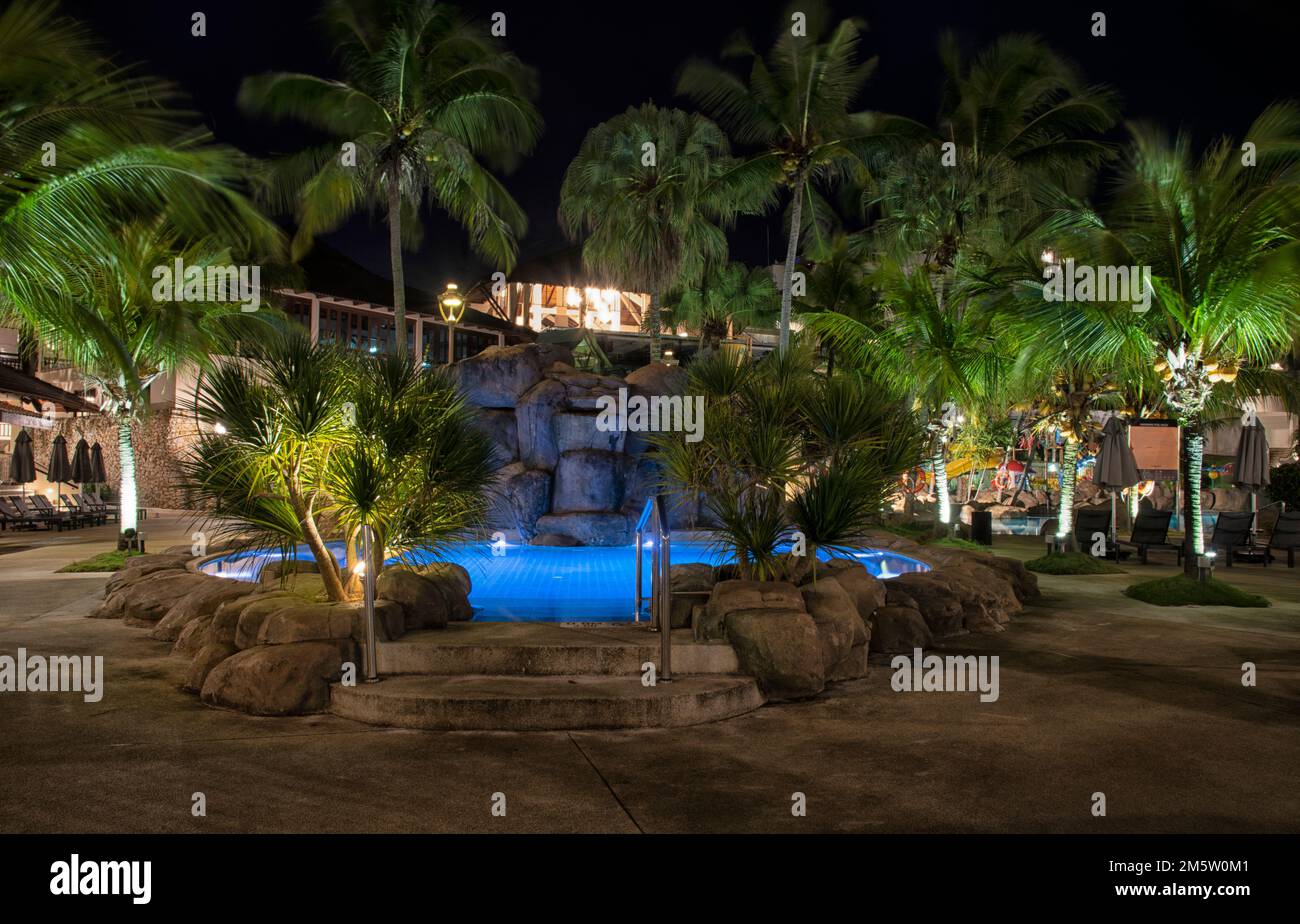 Perak, Malaysia. December 25,2022: Photographing night street scene ...