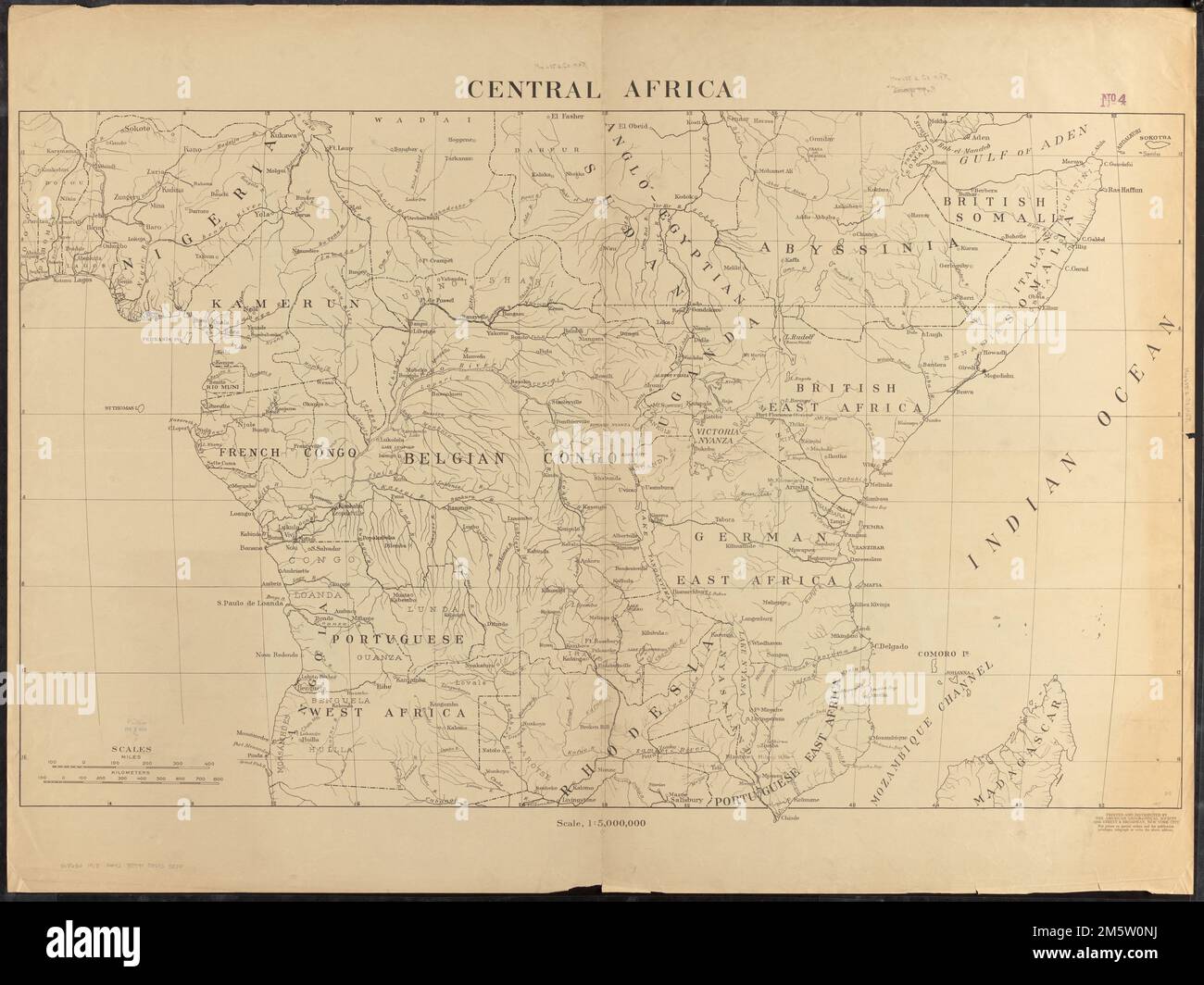 Africa regions political map hi-res stock photography and images - Alamy