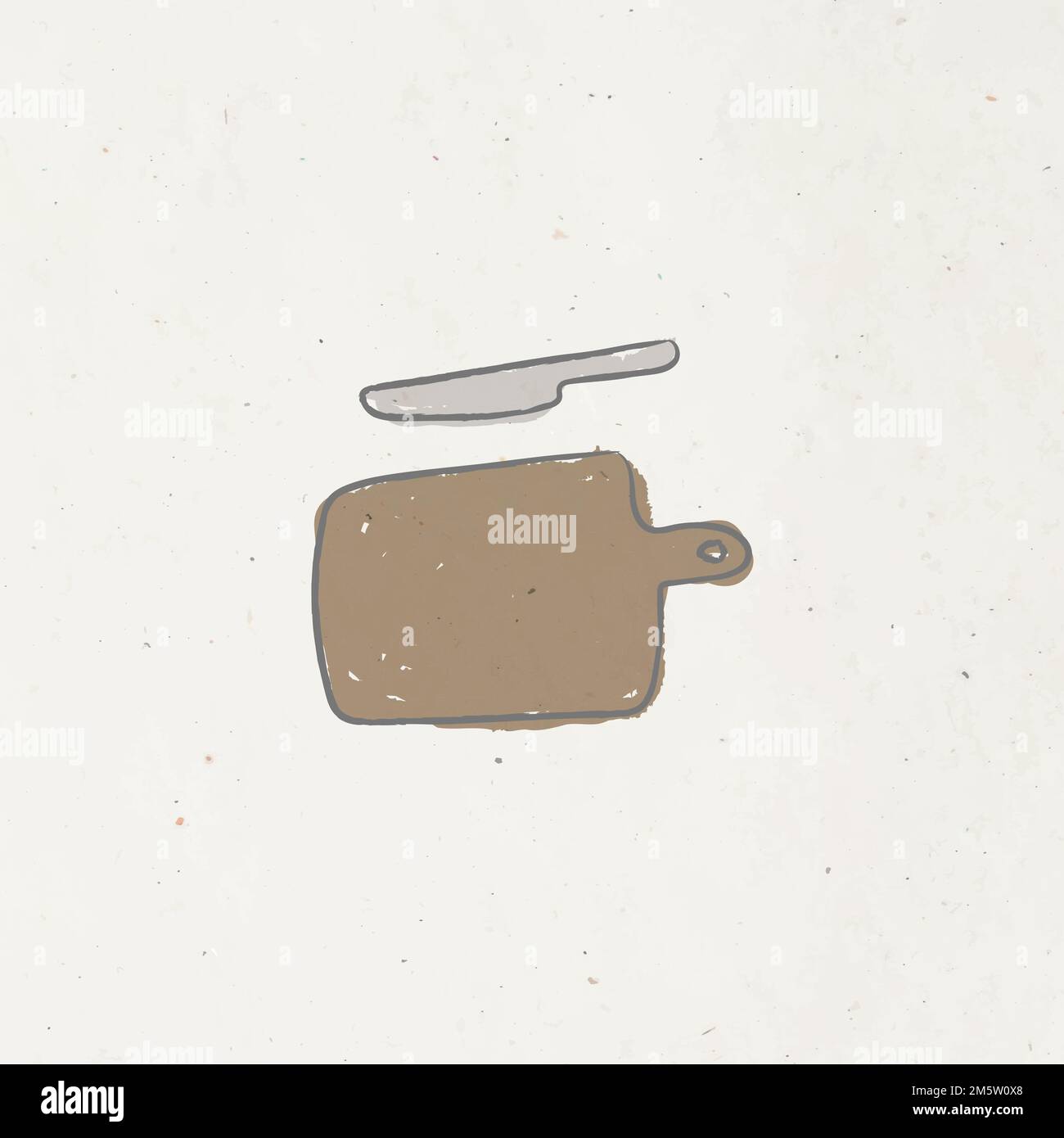 Chopping board with knife vector Stock Vector Image & Art - Alamy