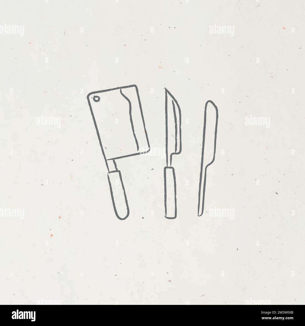 Set of knives design resource vector Stock Vector Image & Art - Alamy