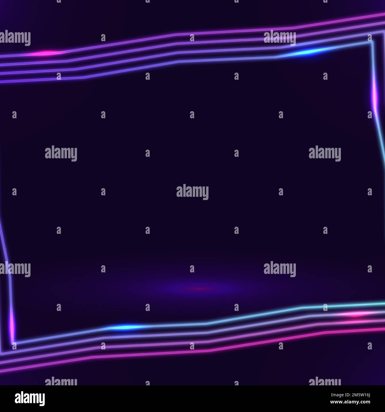 Blue purple neon square Stock Vector Images - Alamy