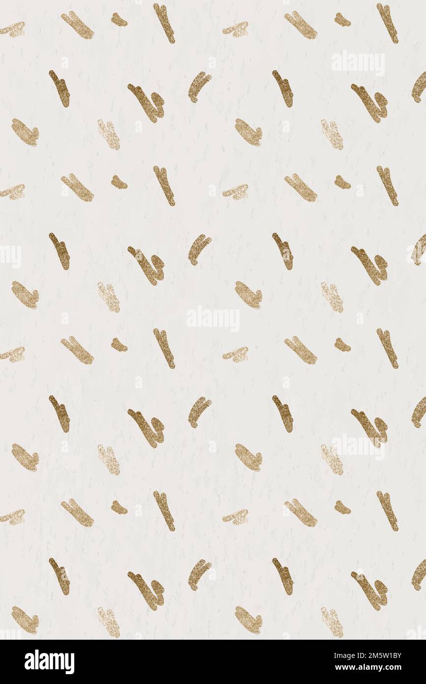 Seamless shimmering gold scribble marks on a beige background vector ...