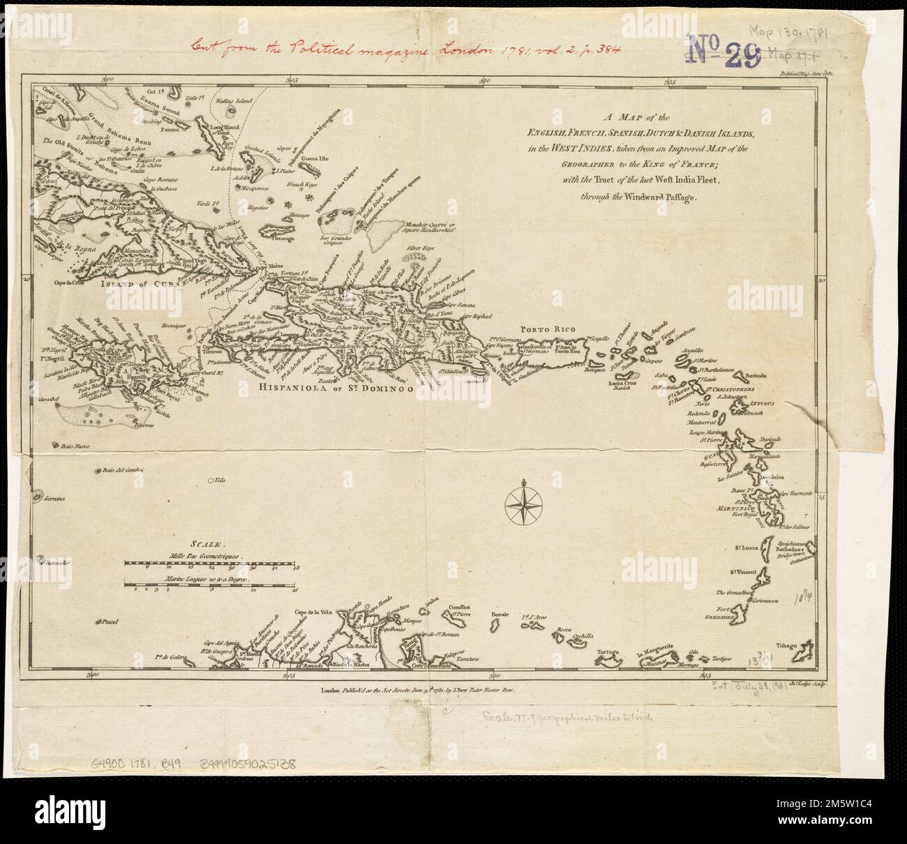 Danish west indies map hi-res stock photography and images - Alamy