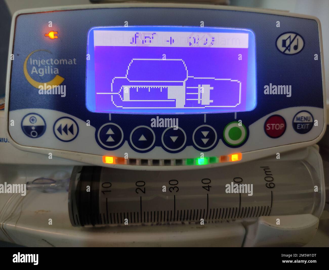 KANGAR, MALAYSIA - AUGUST, 2022: Automatic infusion of noradrenaline ...