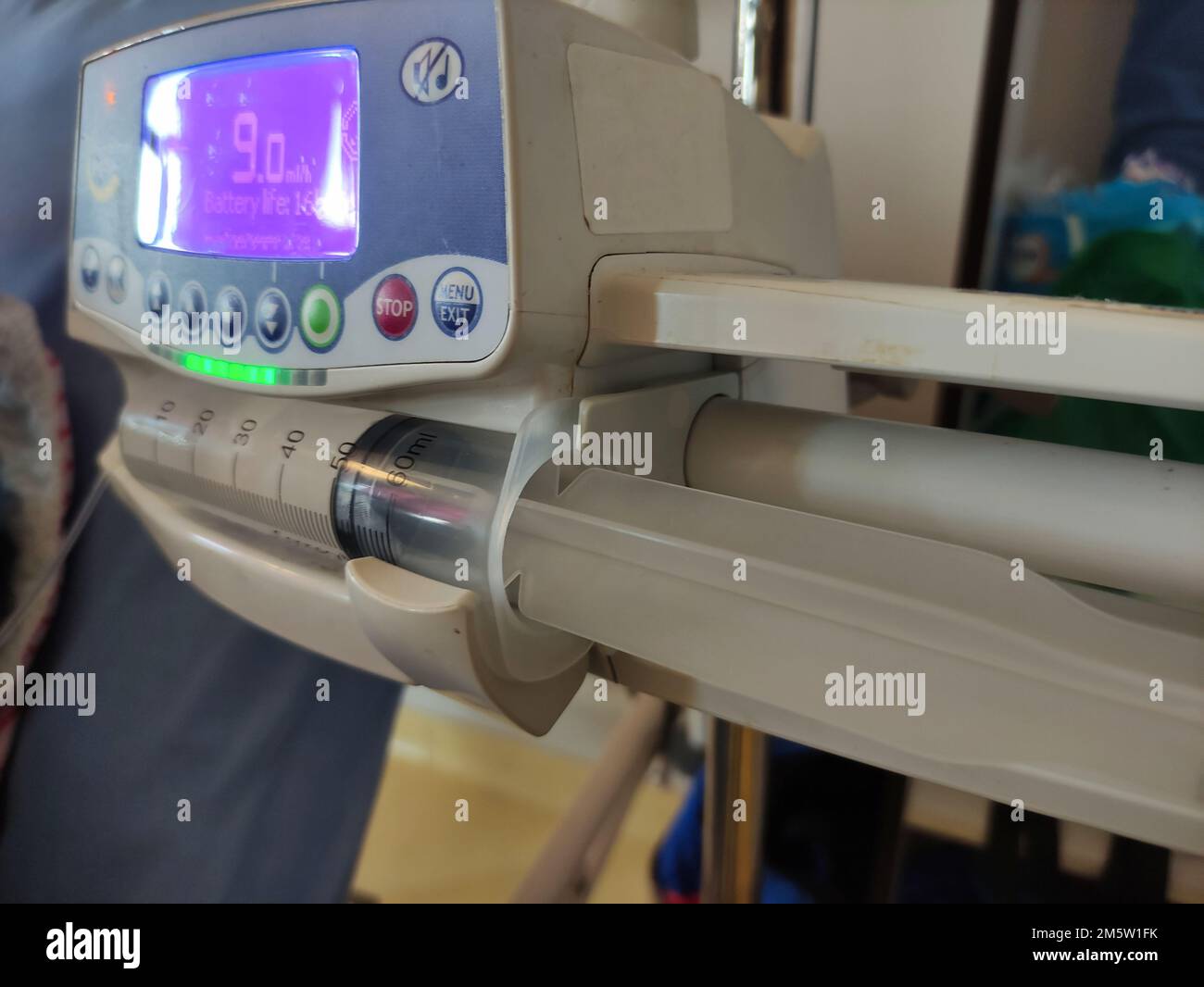 KANGAR, MALAYSIA - AUGUST, 2022: Automatic infusion of noradrenaline ...