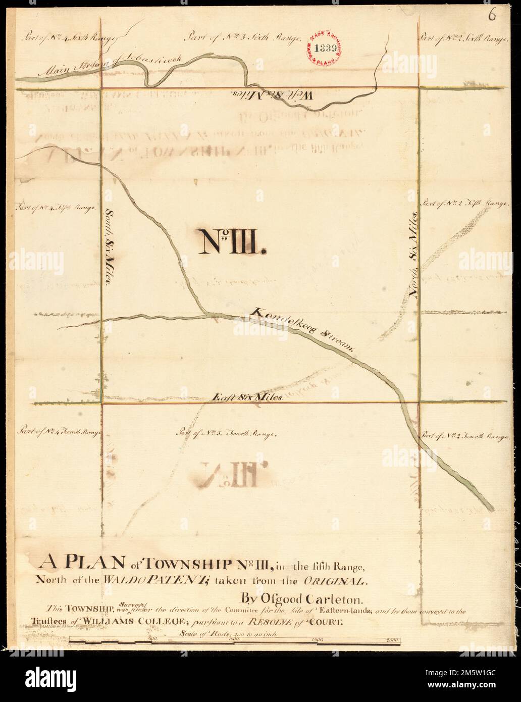 Plan surveyed by Osgood Carleton of Township No. 3 (Garland), granted ...