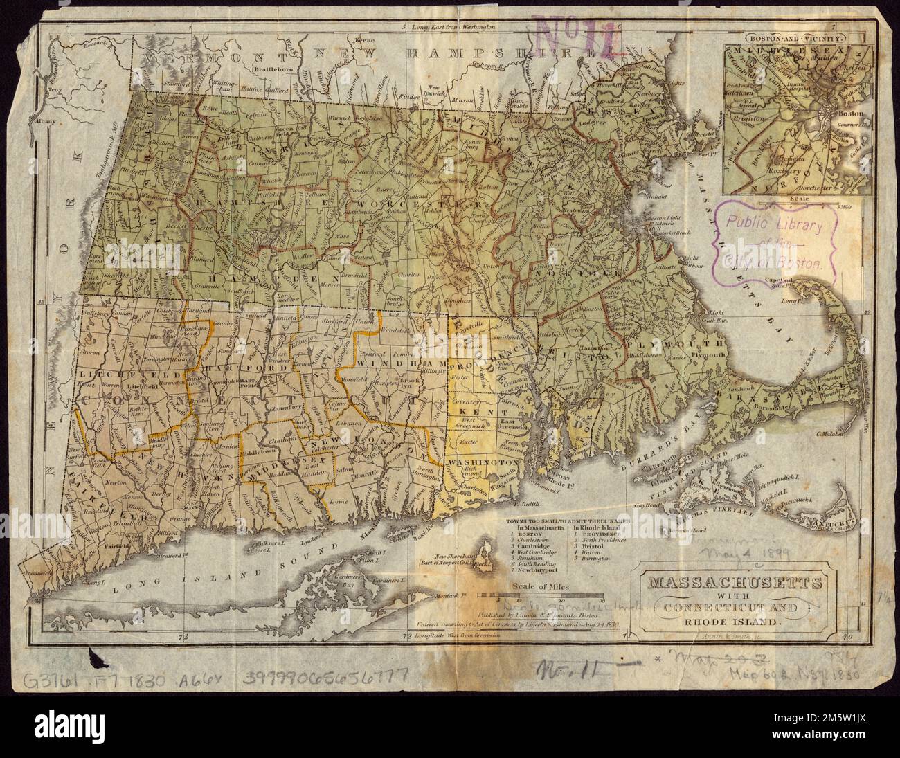 Massachusetts with Connecticut and Rhode Island. Relief shown ...
