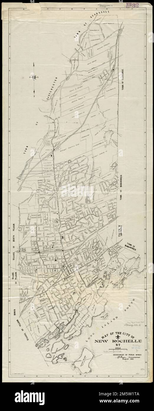 Map of new rochelle new york hi-res stock photography and images - Alamy