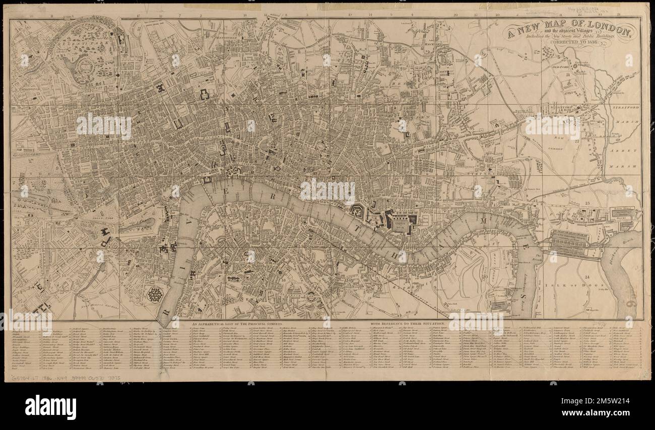 A new map of London, and the adjacent villages including the new ...