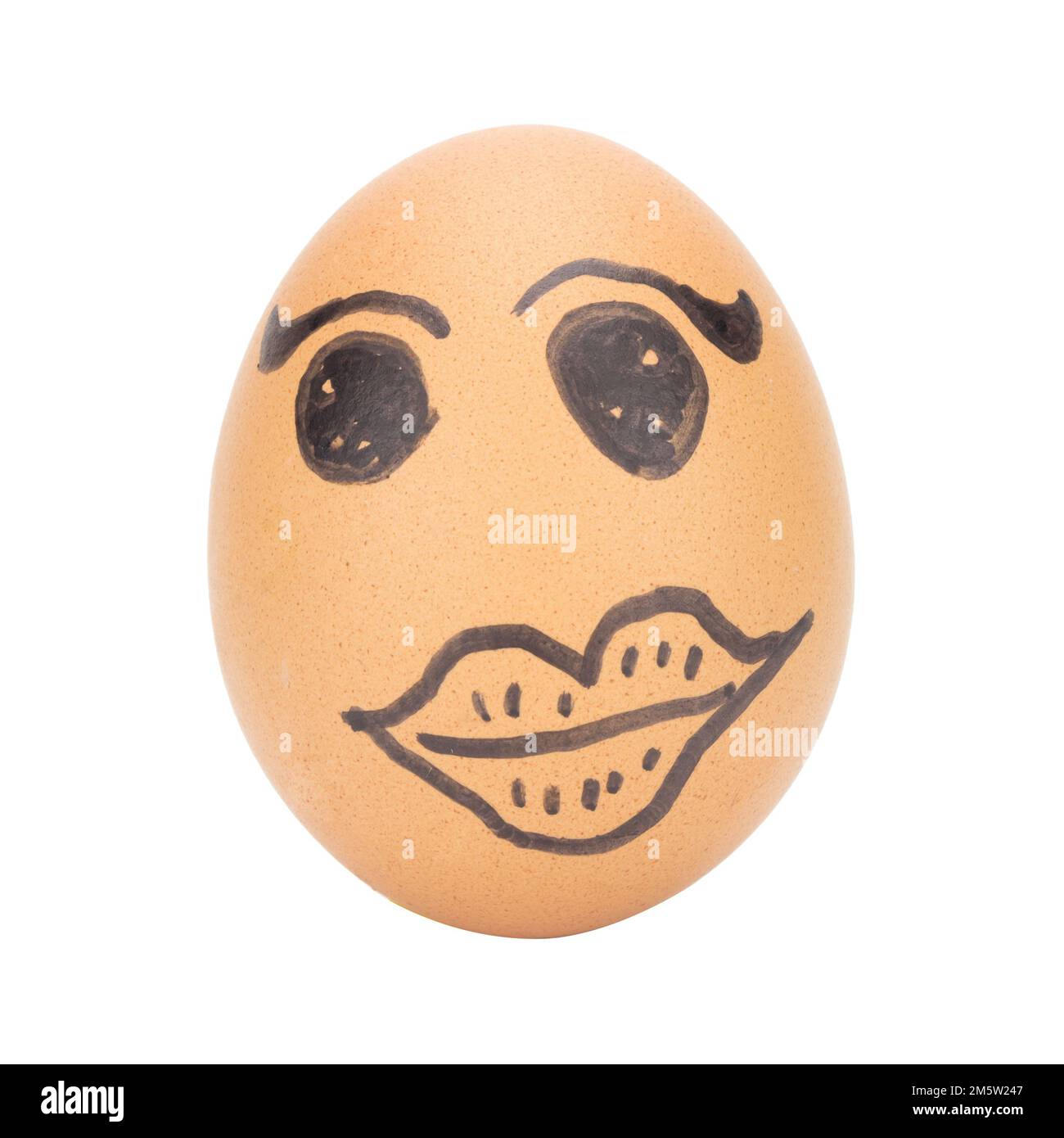egg face pretty woman concept isolated on white background Stock Photo ...