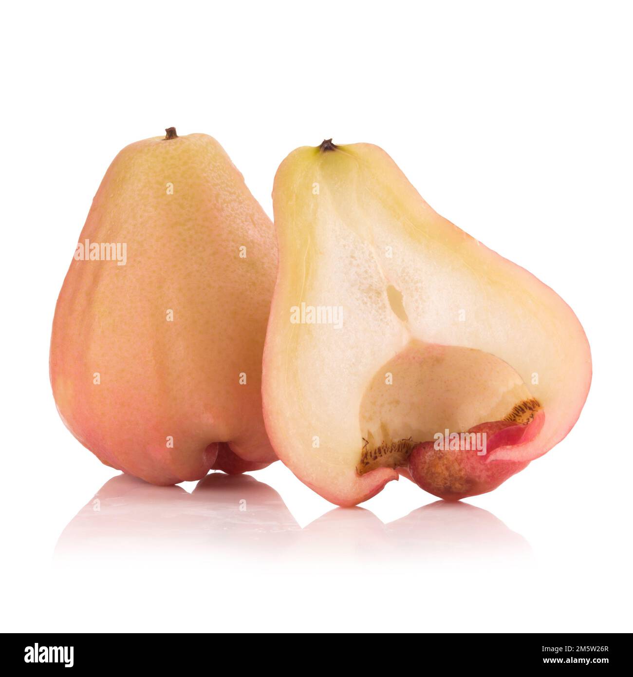 Rose apples isolated on white background Stock Photo - Alamy