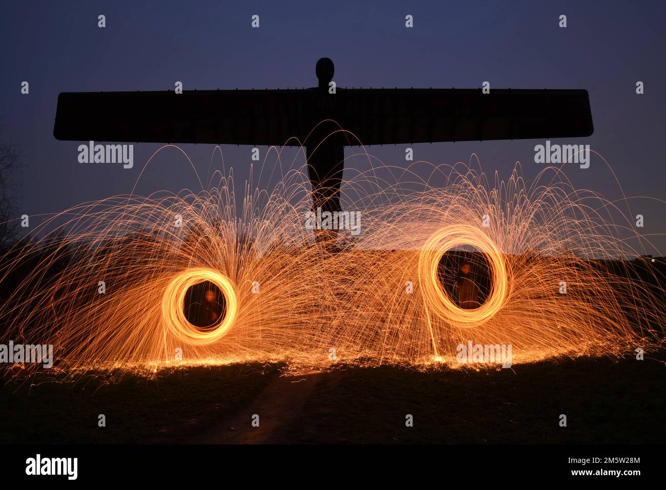 Angel of the North, Gateshead, Tyne and Wear, UK. 31st December, 2022 ...