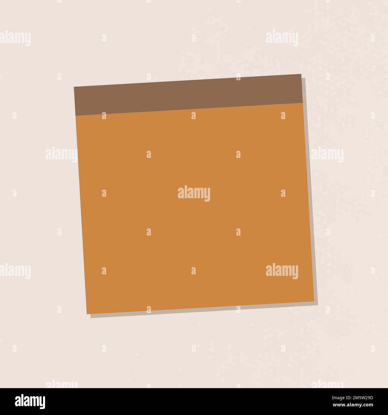Orange notepaper journal sticker vector Stock Vector Image & Art - Alamy