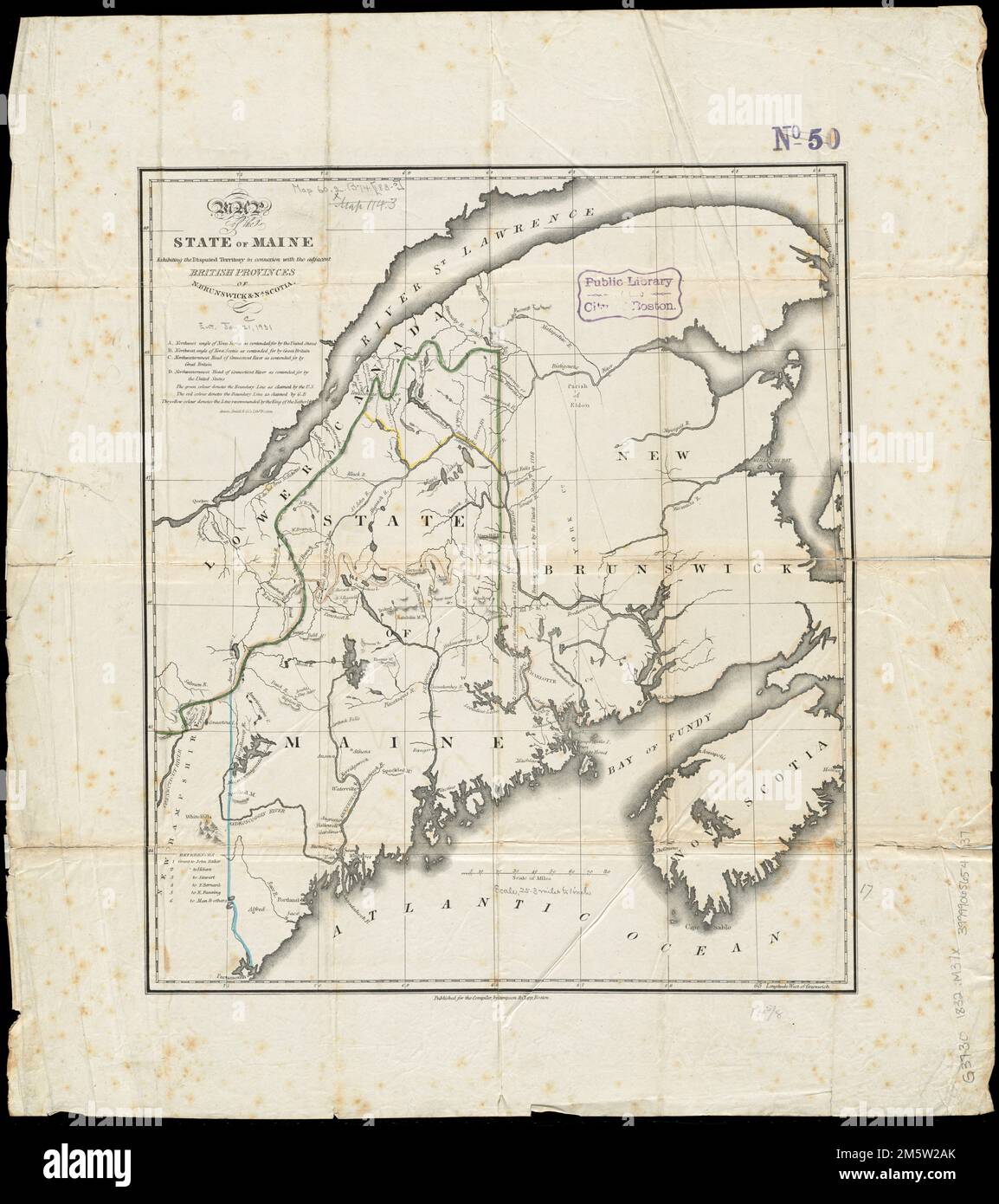 New brunswick maine map hi-res stock photography and images - Alamy