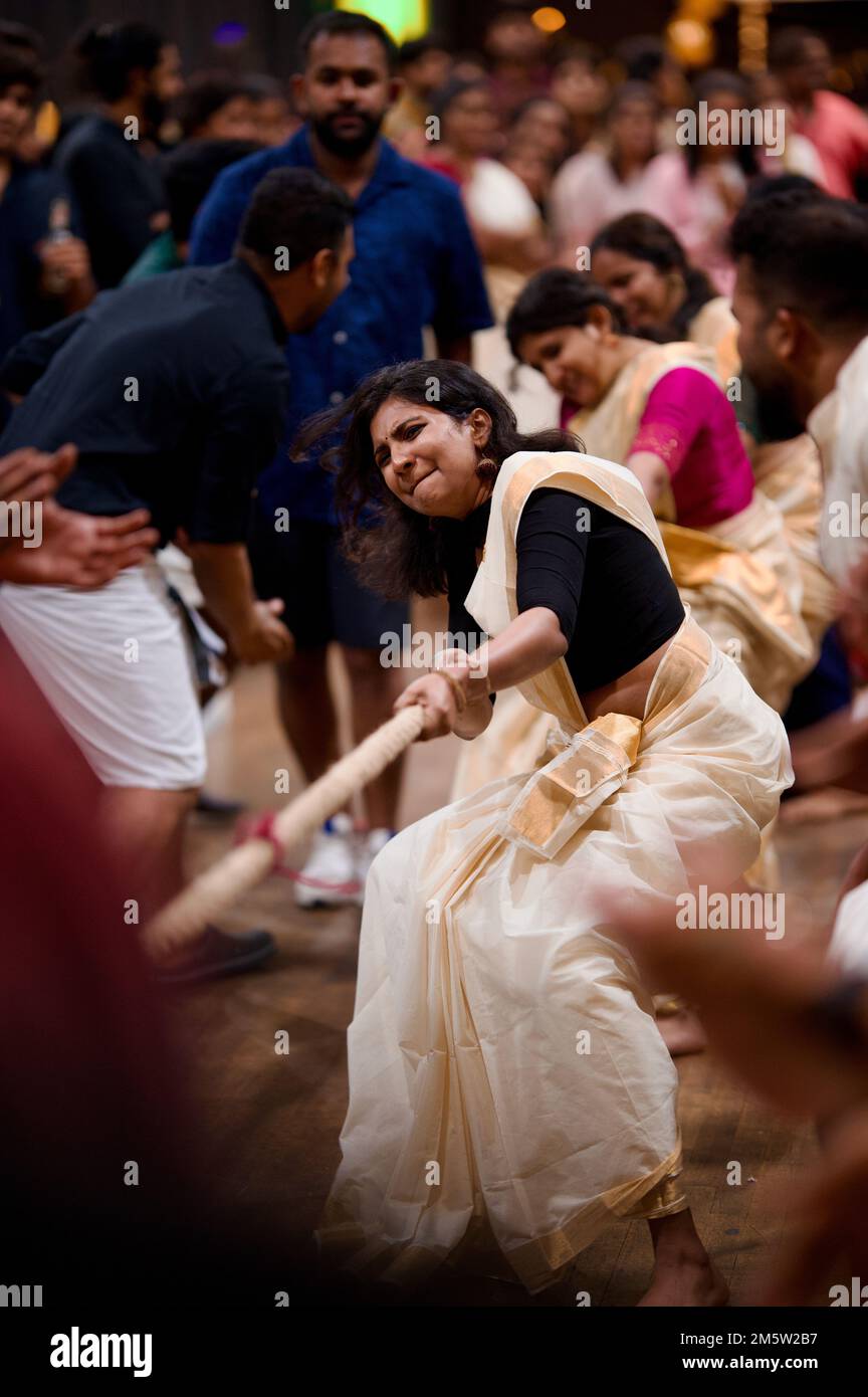 A view of Indian people playing tug of war in Solingen Stock Photo - Alamy