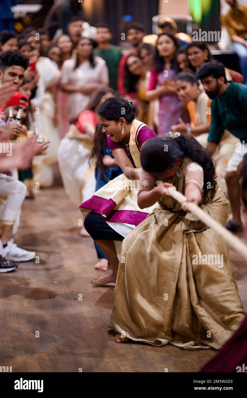 A view of Indian people playing tug of war in Solingen Stock Photo - Alamy