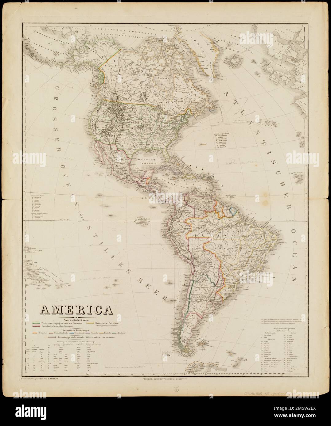 America. Relief shown by hachures. Includes text. In lower right margin ...