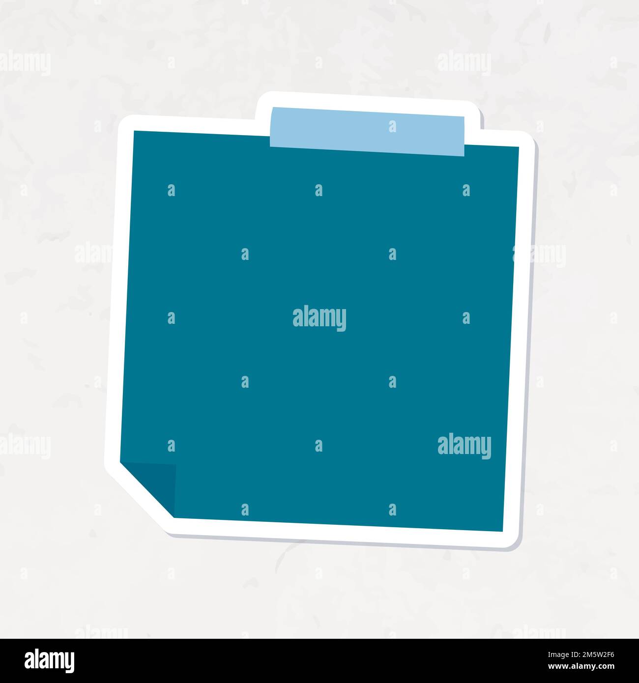 Blank dark blue notepaper journal sticker vector Stock Vector Image ...