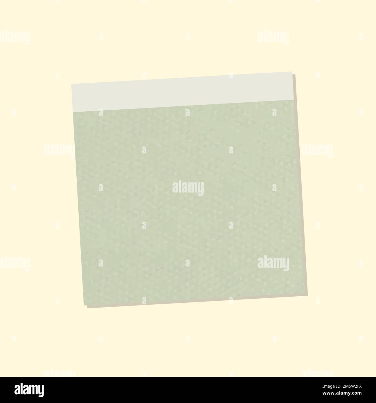 Sage green notepaper journal sticker vector Stock Vector Image & Art ...