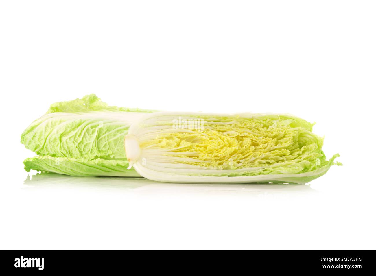 fresh chinese cabbage on a white background Stock Photo - Alamy
