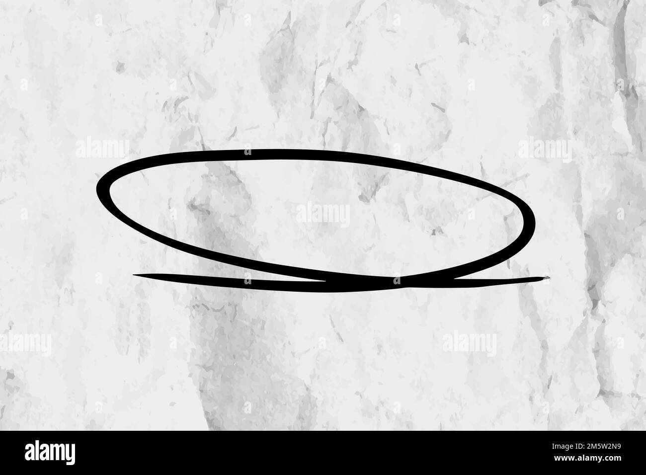 Black oval banner frame vector with crumpled texture background Stock ...